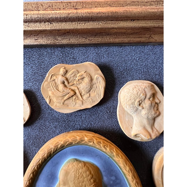 Italian Grand Tour Style Framed Faux Sienna Marble Painted Plaster ...