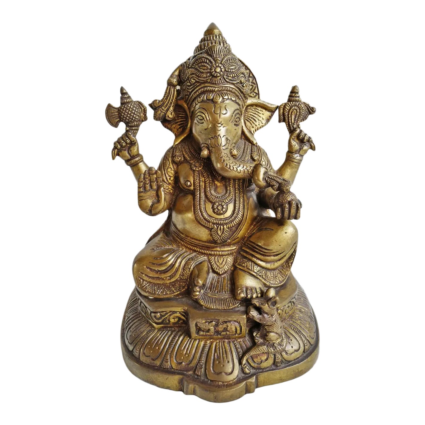 Vintage Brass Ganesha | Chairish