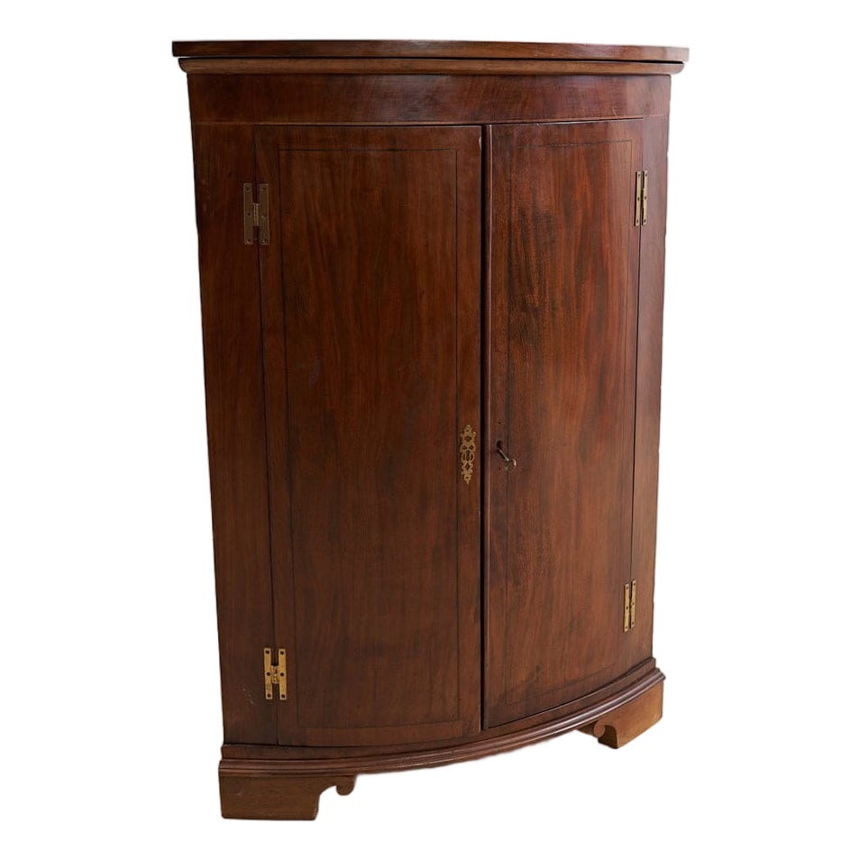 Corner Cabinet in Wood | Chairish