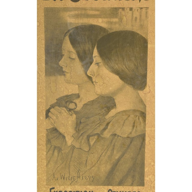 1899 Antoon Van Welie Exhibition Poster La Bodiniere Printed by ...
