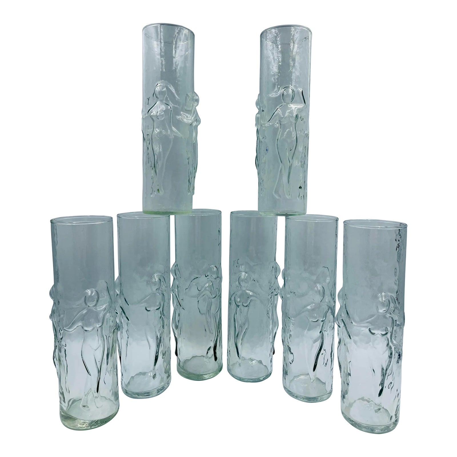 Vintage Libbey Glass Mid-Century "La Femme" Cocktail Tumblers - Set of ...