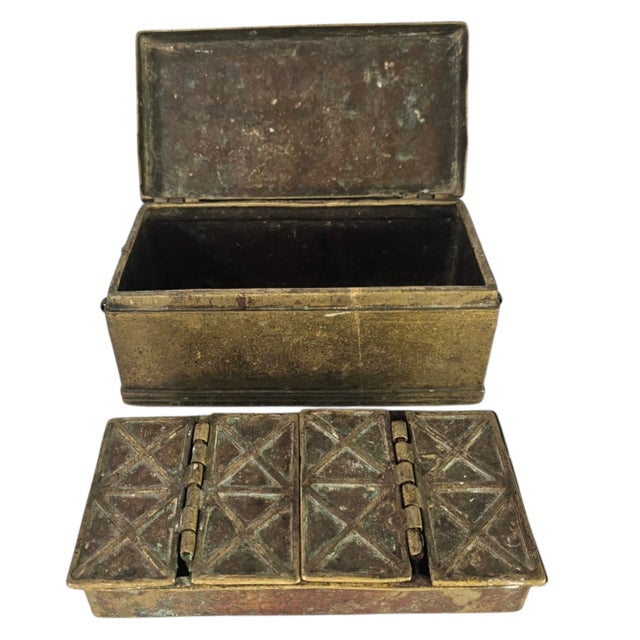 Southeast Asian Filipino Brass Betel Nut Box Hand Crafted Box 7.5 ...