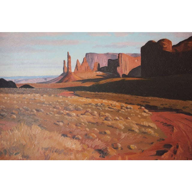 David Caton "Monument Valley" Totem Pole Realistic Landscape Painting ...