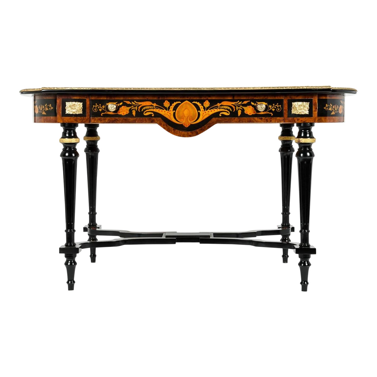 19th Century Boulle Style Center Table | Chairish