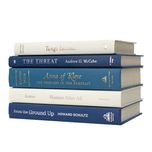 Modern Coastal Shores Book Stack, S/5 | Chairish