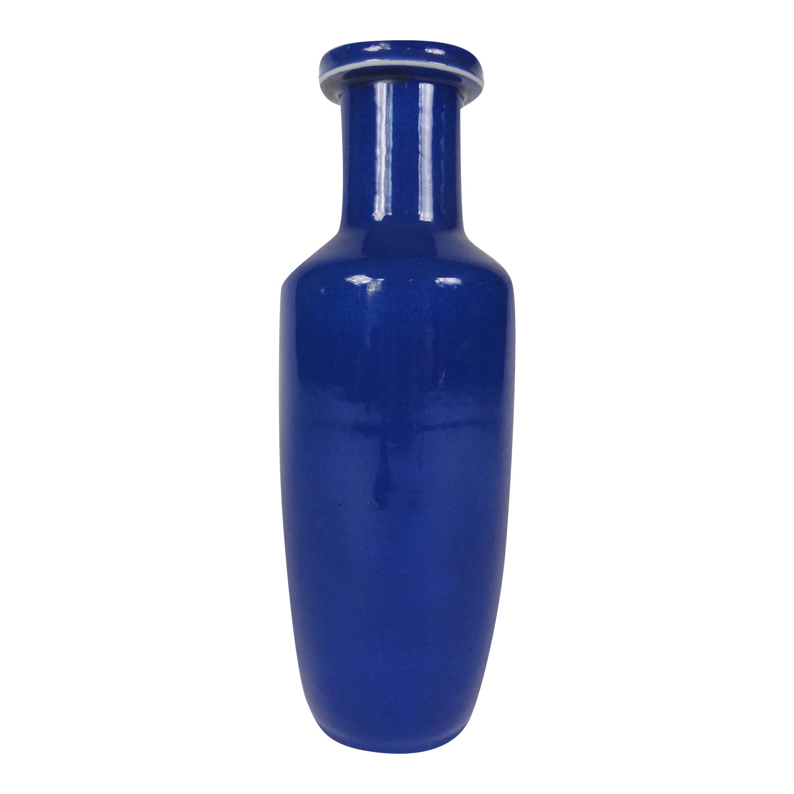 19th Century Chinese Powder Blue Vase | Chairish