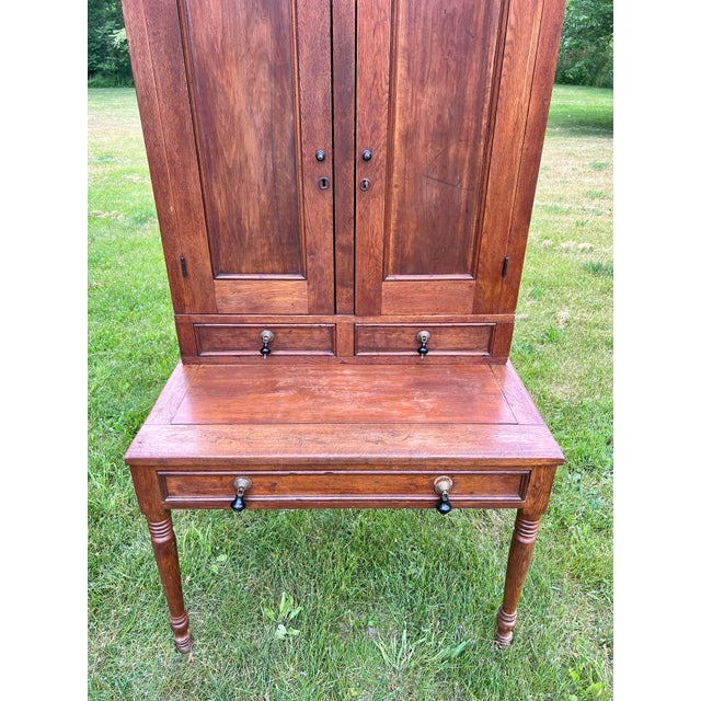 Antique 19th Century Early American Federal Plantation Desk | Chairish