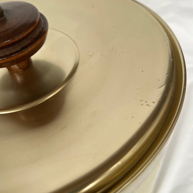 Mid 20th Century Vintage Faux Alligator Ice Bucket | Chairish