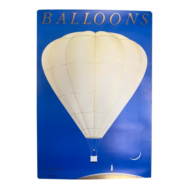 Original Signed 1984 Balloons Poster by Razzia | Chairish