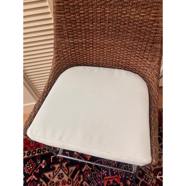 McGuire Woven Shelter Counter Stool | Chairish