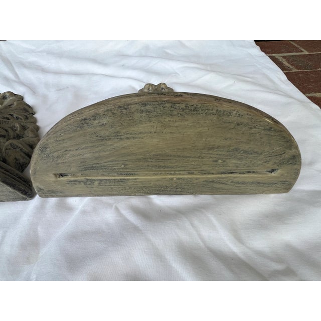 Vintage Baroque Style Stone Acanthus Ceramic Wall Brackets - a Pair ...