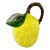 Vintage Mid Century Italian Hand Painted Lemon Pitcher | Chairish