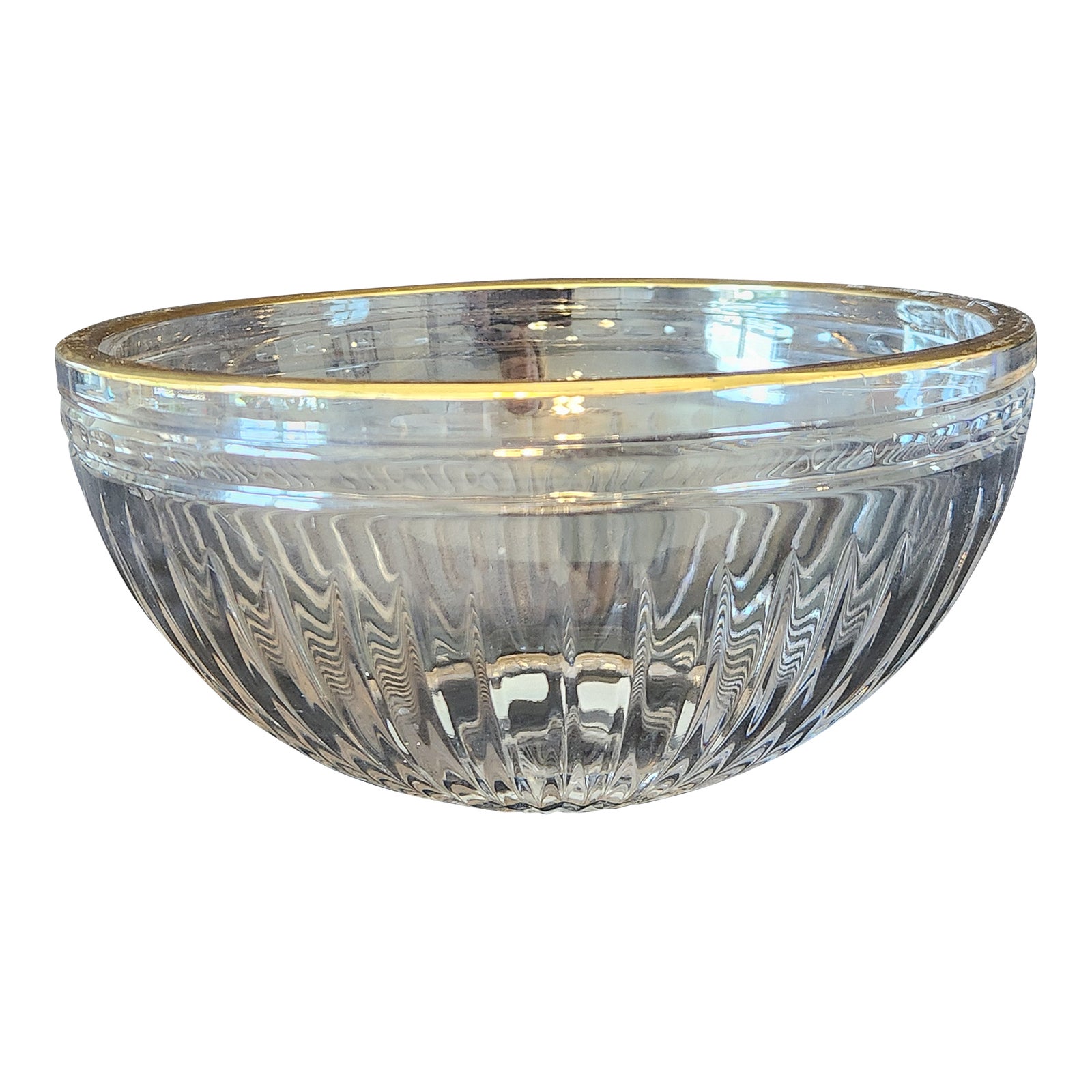 Vintage Marquis Crystal Bowl With Hanover Gold Trim by Waterford ...