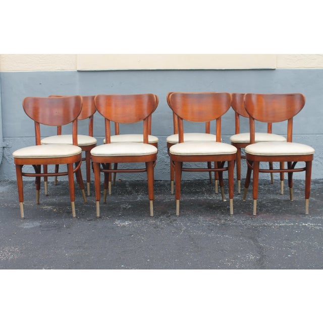 1950's Modern George Jetson Style Dining Chairs Set of 8 | Chairish
