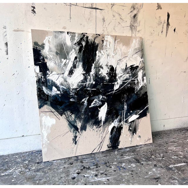 Contemporary Abstract Mixed Media on Canvas Painting “Secret Truth" by ...