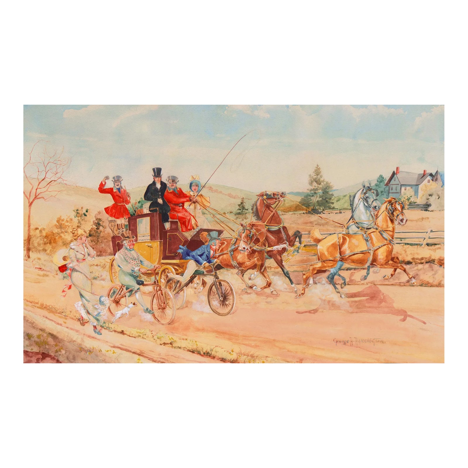 'London to Brighton Coach' by George Harrington, Massachusetts ...