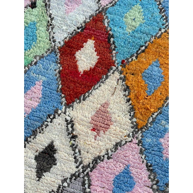 Vintage Colorful Pastel Traditional Handwoven Berber Moroccan Rug ...