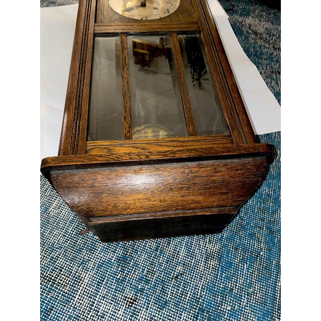 Early 1900s German Box Regulator Wall Clock by Drgm | Chairish