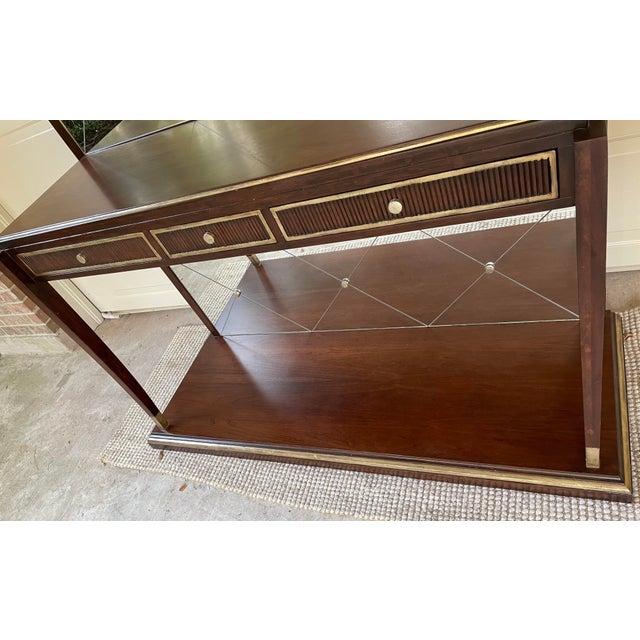 1980s John-Richard Entry Console With Statement Mirror | Chairish
