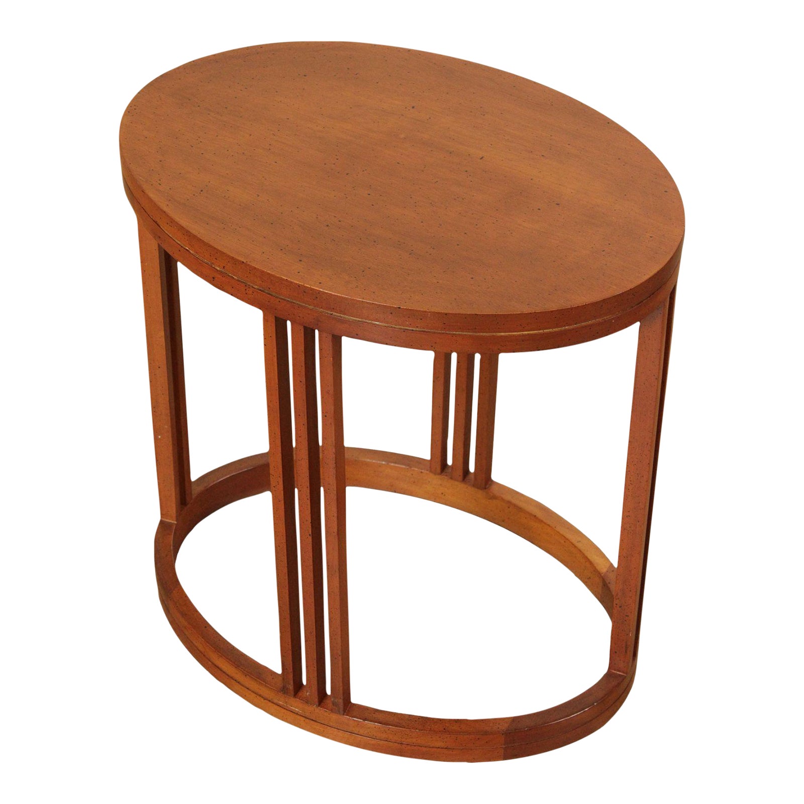Mid Century Modern Oval Side Table | Chairish