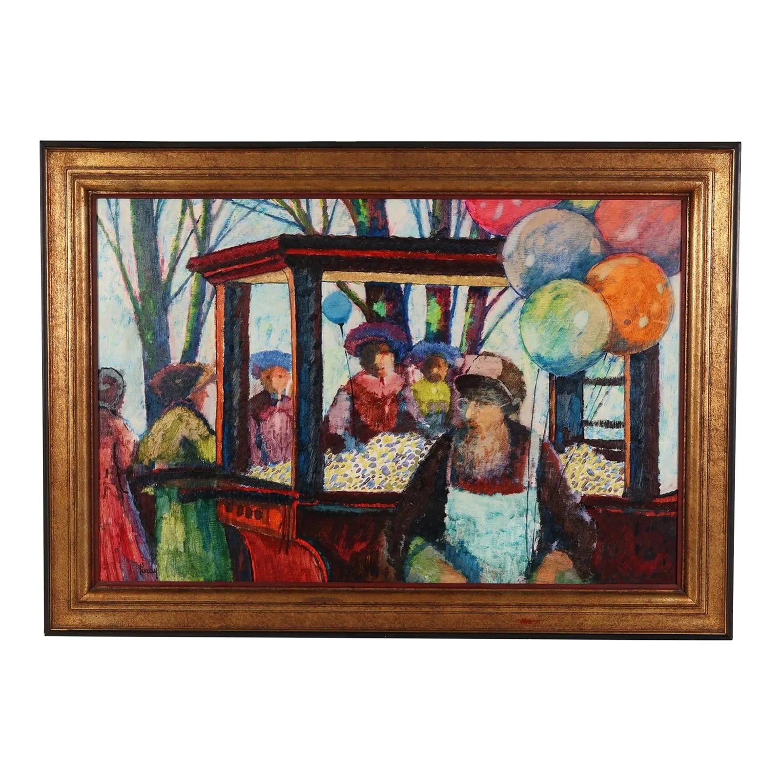 1960’s Donald Roy Purdy Modernist Oil Painting | Chairish
