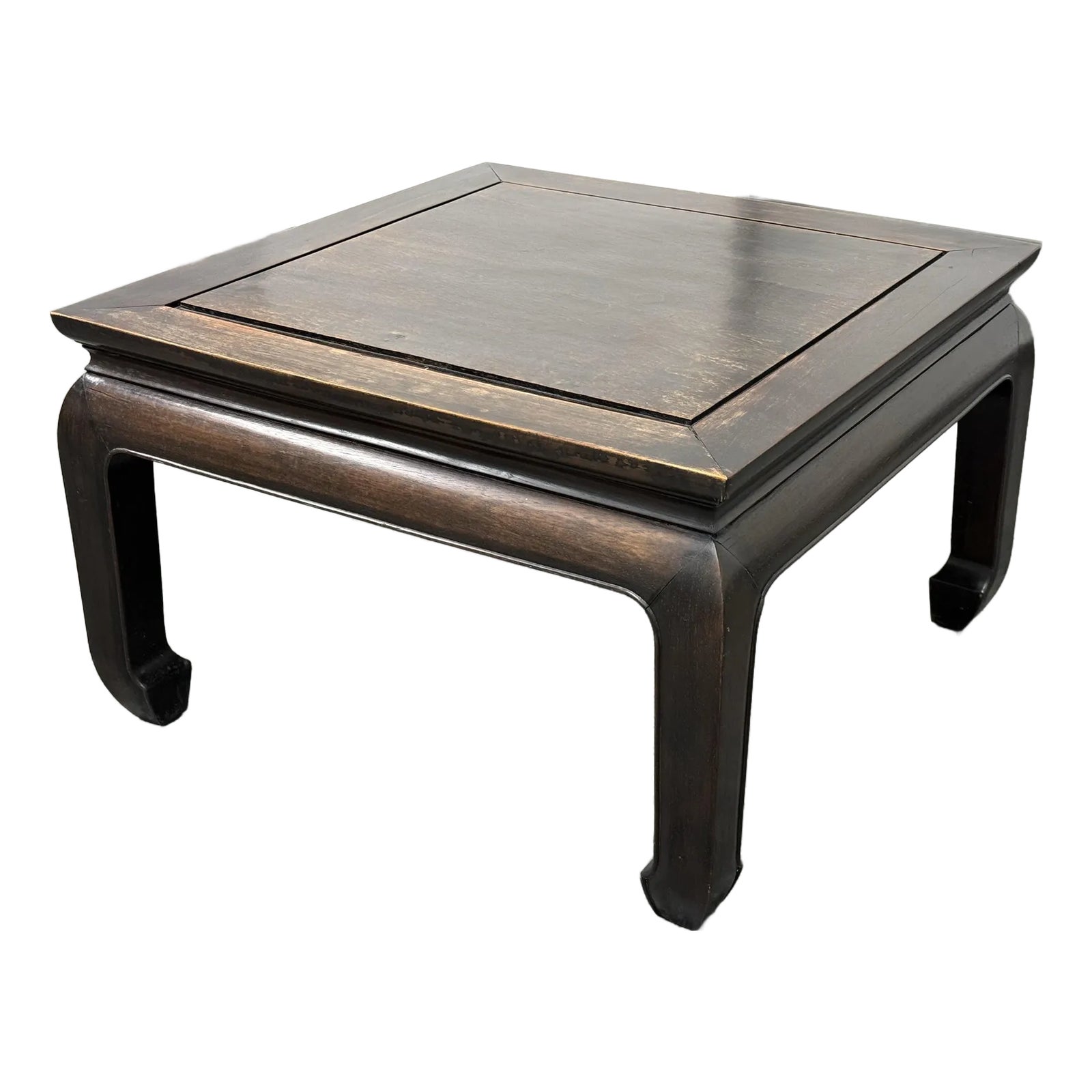 Vintage Indonesian Stained Teak Wood Side Table | Chairish