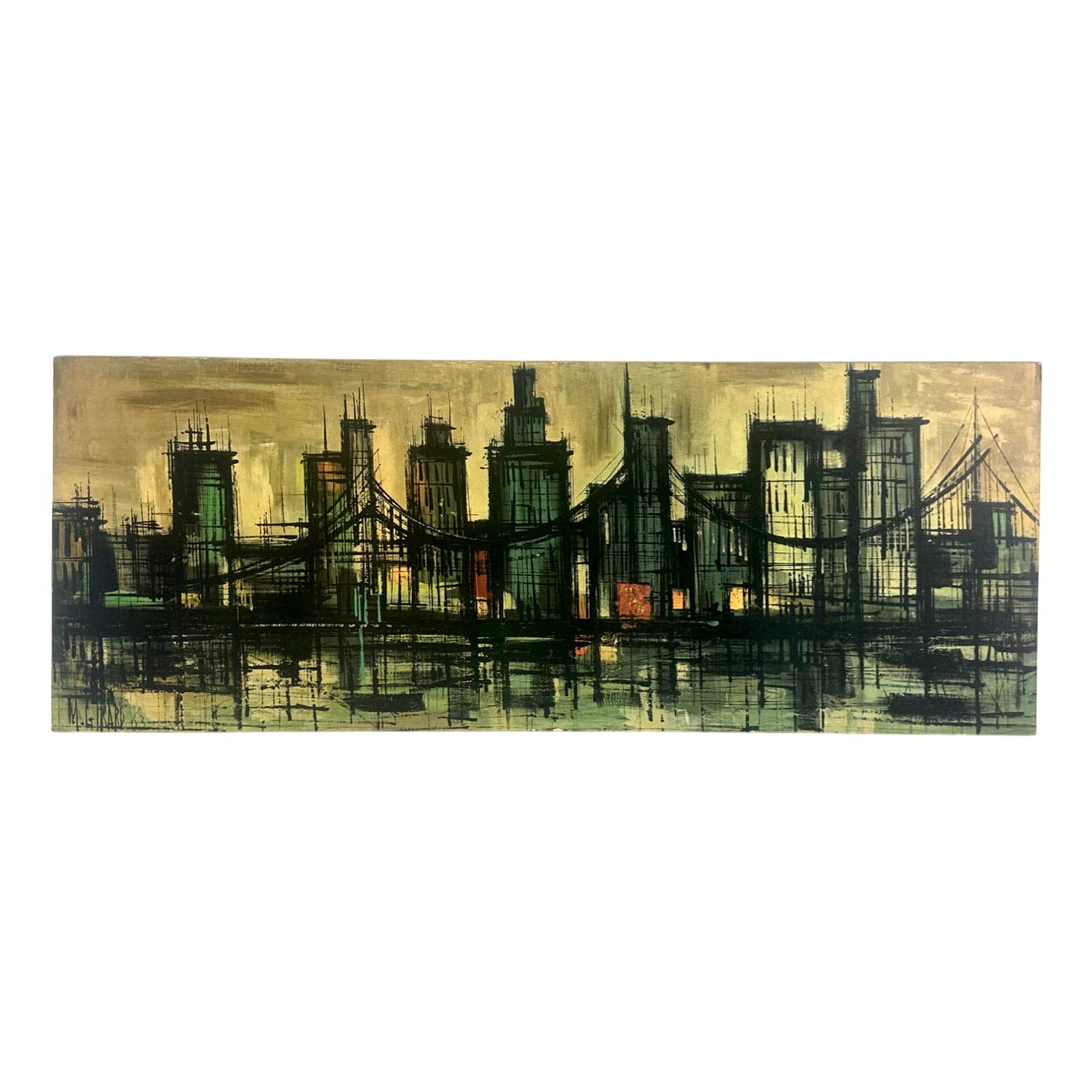 Marius Girard, Metropolitan Bridge, 1963, Lithograph | Chairish