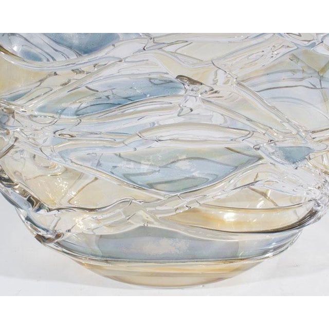 Art Glass Vase Signed by Ion Tamaian | Chairish