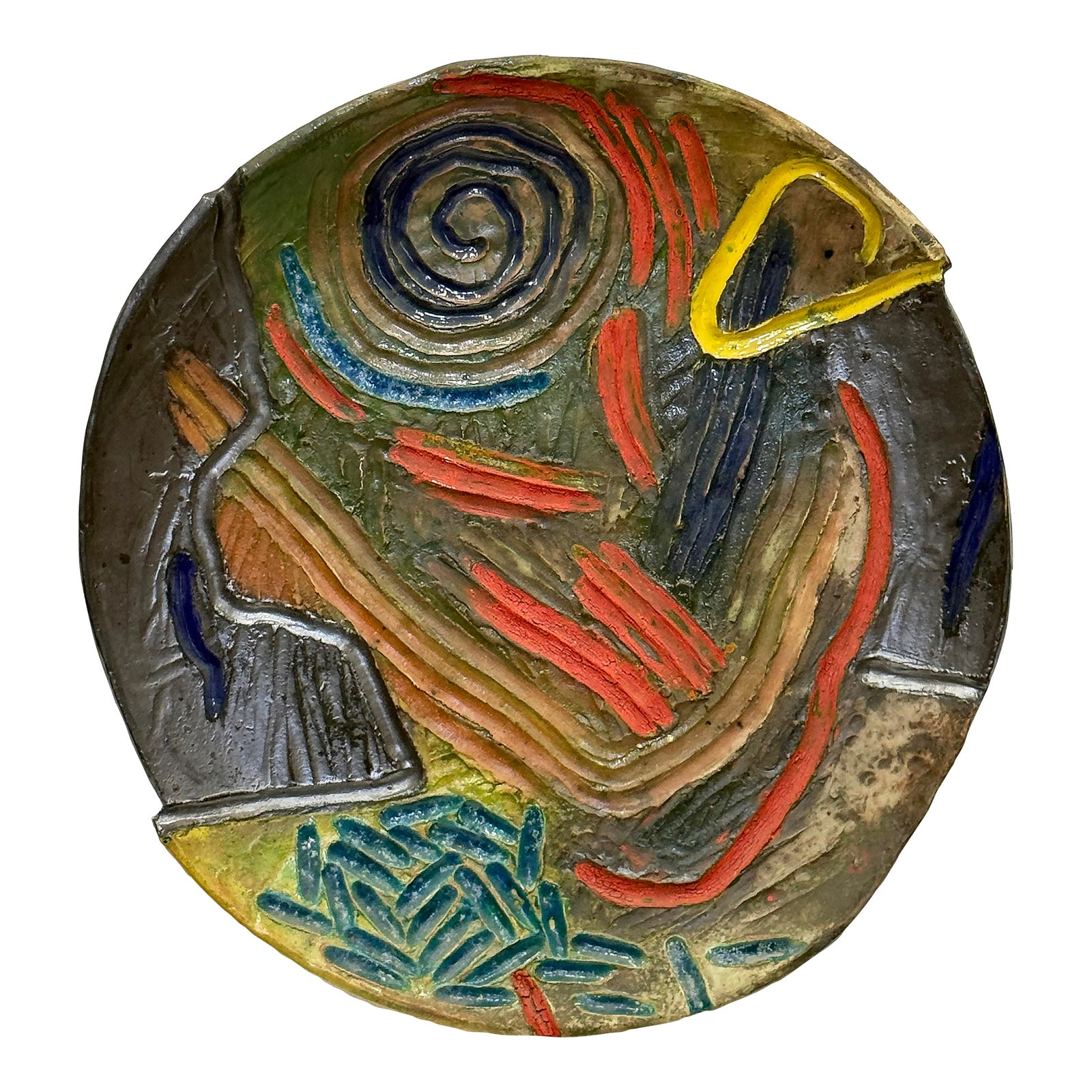 Monumental Stan Welsh 1984 Studio Pottery Wall Sculpture | Chairish