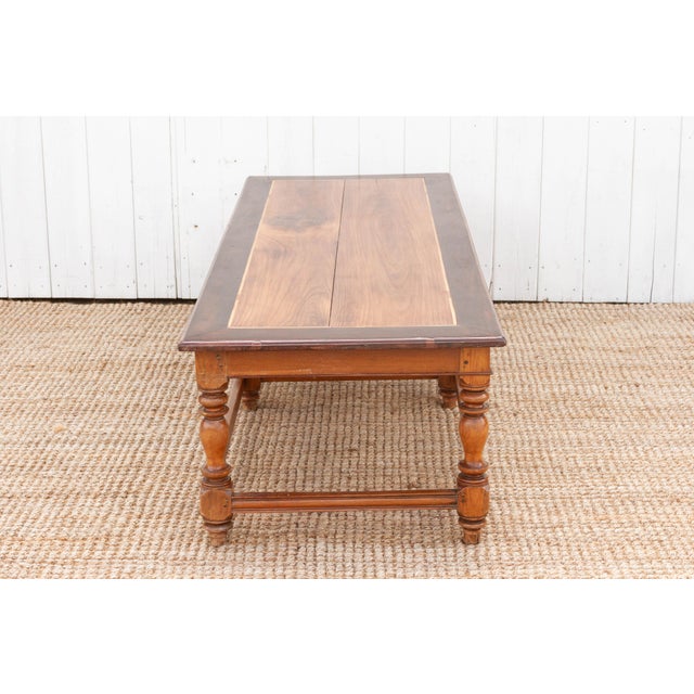 Large Antique Satinwood Dutch Colonial Coffee Table | Chairish