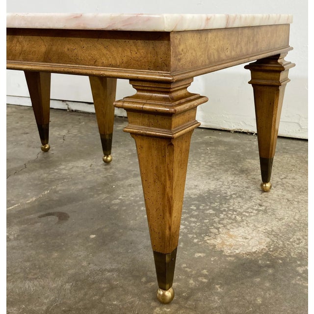 Vintage MCM Weiman Marble Top Tables, a Pair | Chairish