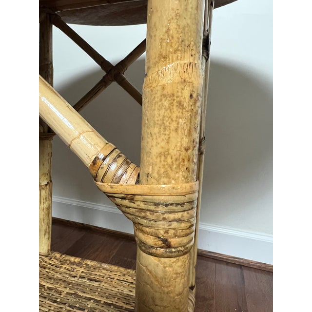 Mid 20th Century Vintage Mottled Bamboo French Directoire Style Bistro ...