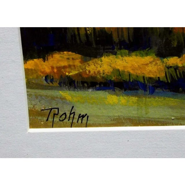 Robert Bob Rohm "Snow on the Mountain" Original Watercolor Landscape ...