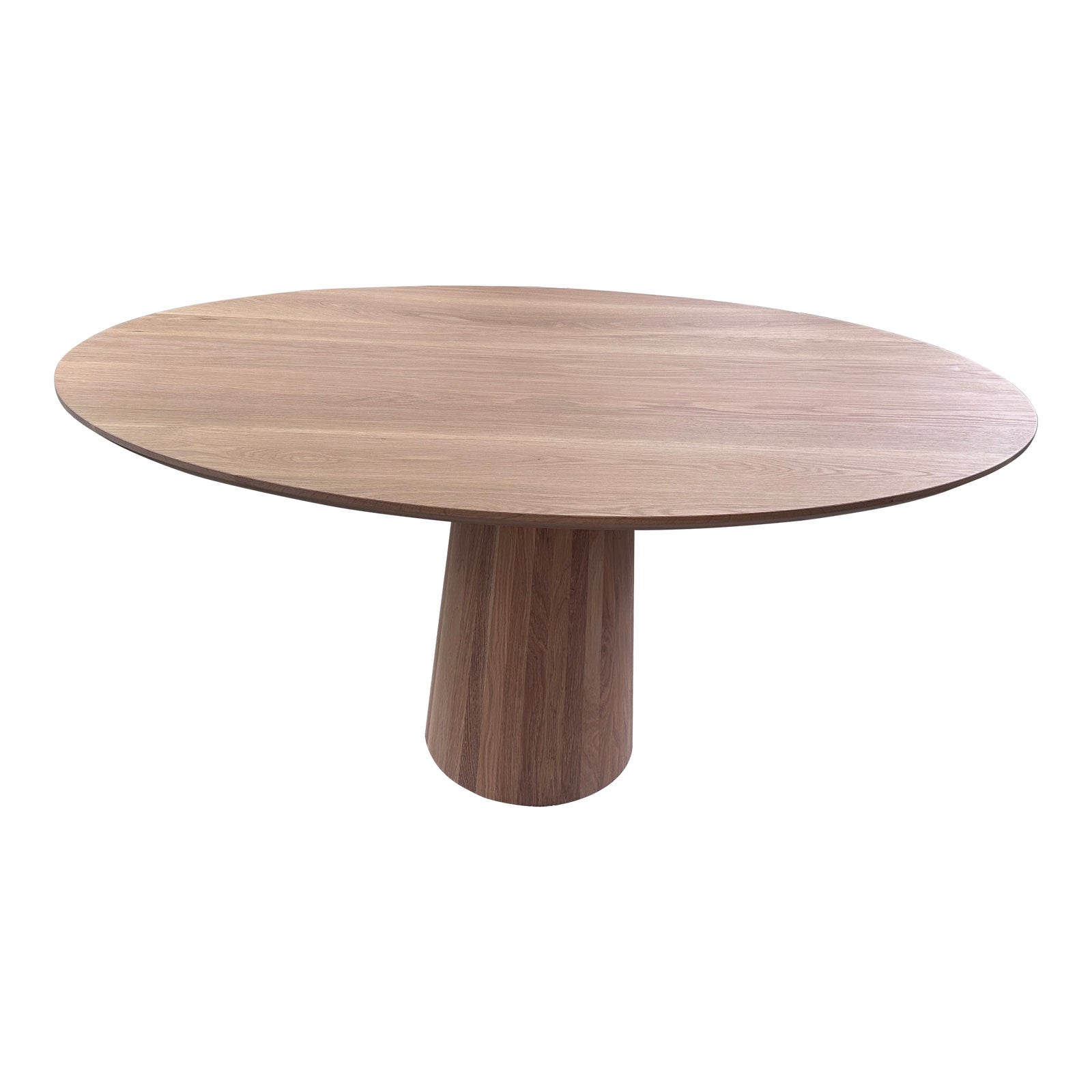 Custom Oval Table in White Oak | Chairish
