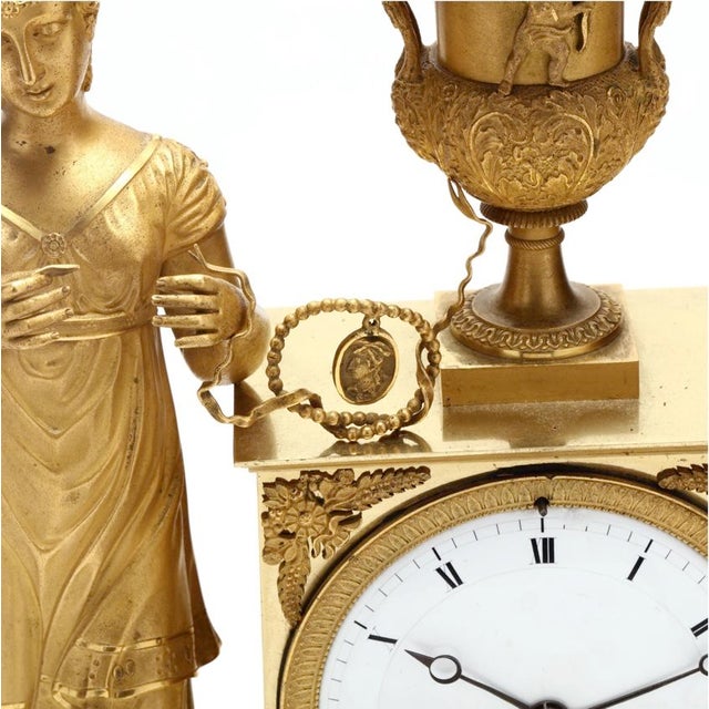 Early 19th Century Fossard Aine French Empire Bronze Dore Mantel Clock ...
