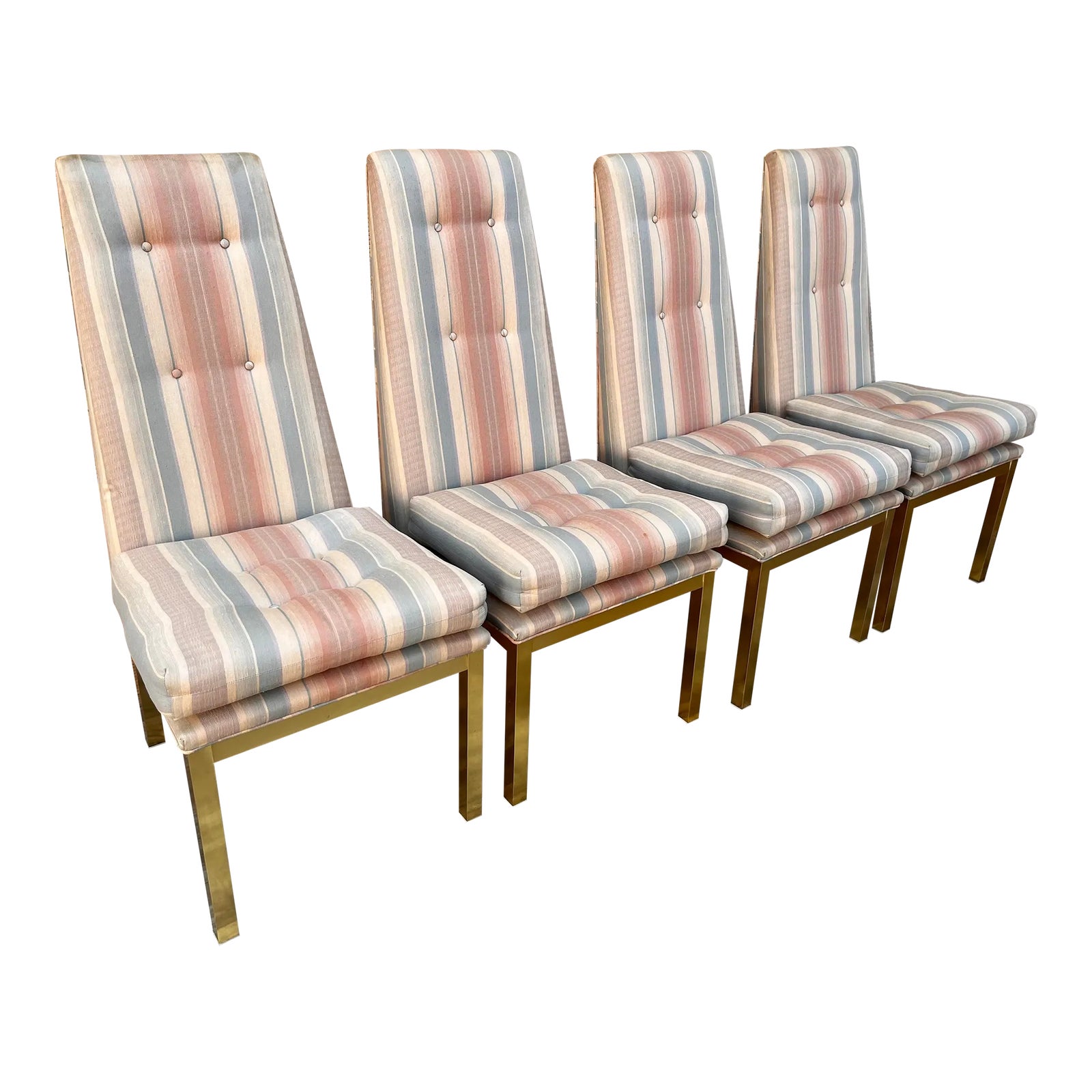 1960s Mid Century Modern High-Back Dining Chairs in the Adrain Pearsall ...