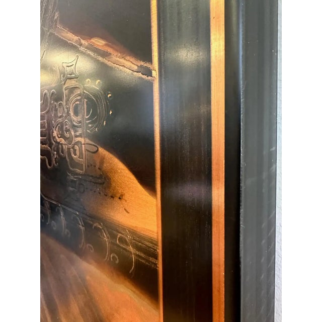 Bernhard Rohne for Metallic Design Studio Brutalist Etched Copper Wall ...