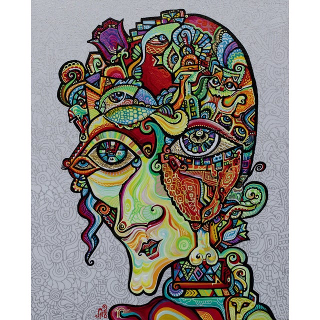 Alexander Arshansky Cubist Painting "Claude" | Chairish