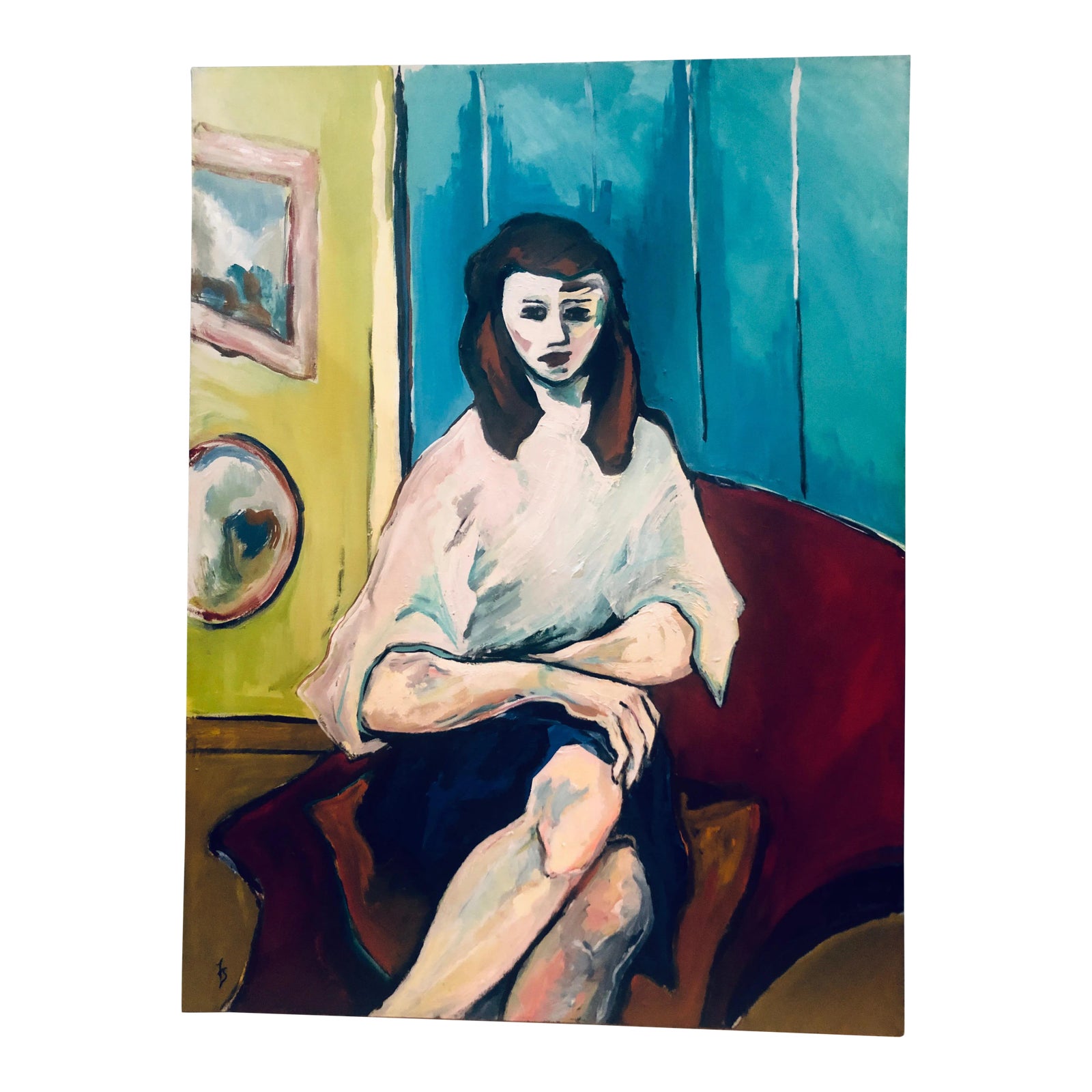 Late 20th Century Fay Singer Original Oil Painting | Chairish