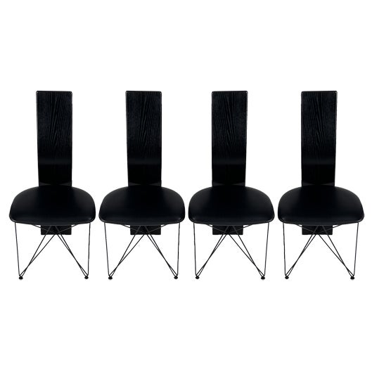 Concorde Dining Chairs attributed to Torstein Flatøy for Bahus, 1980s ...