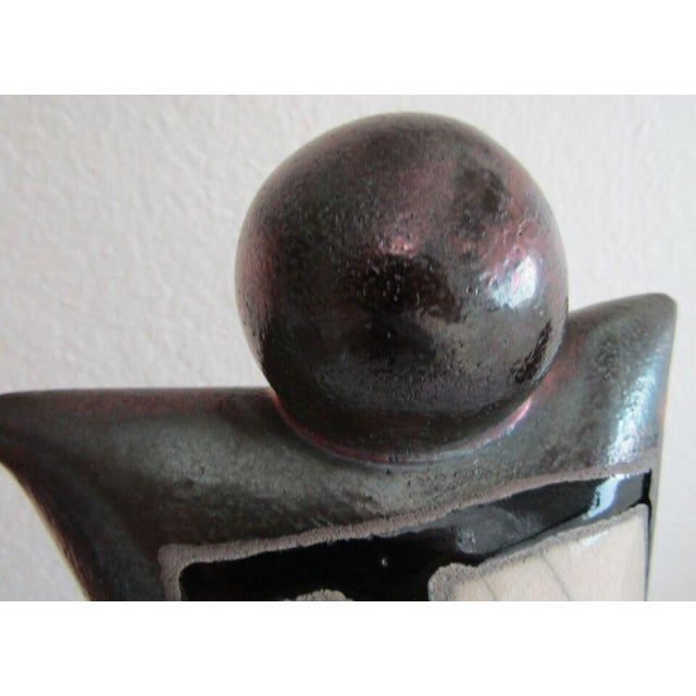 1980s Barbara Hertel Ceramic Spirit People Raku Studio Pottery | Chairish