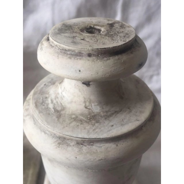 Set of Two Italian Bases in Hand-Carved Wood, Lacquered in Shades of ...