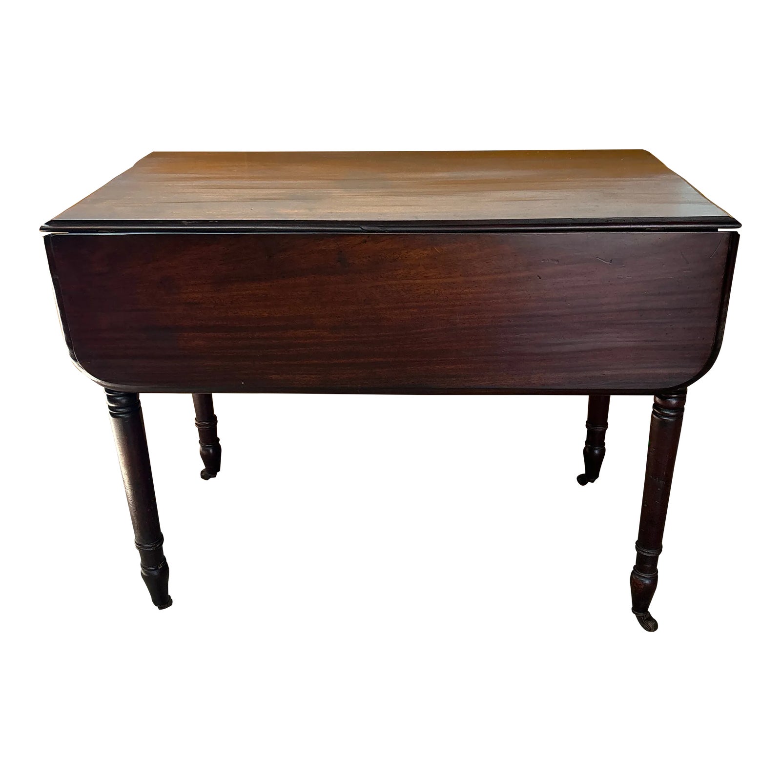 Sheraton Drop Leaf Side Table | Chairish