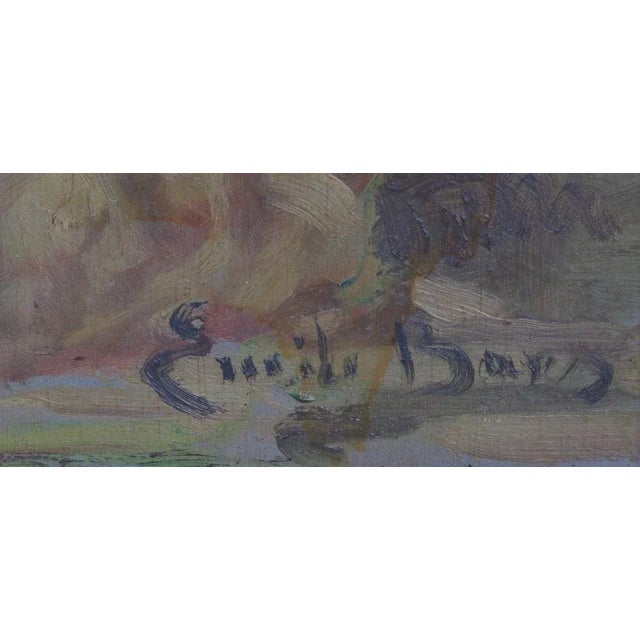 Emil Bayes (Emile Baes), Nude on a Canapé, 20th-Century, Oil on Panel ...