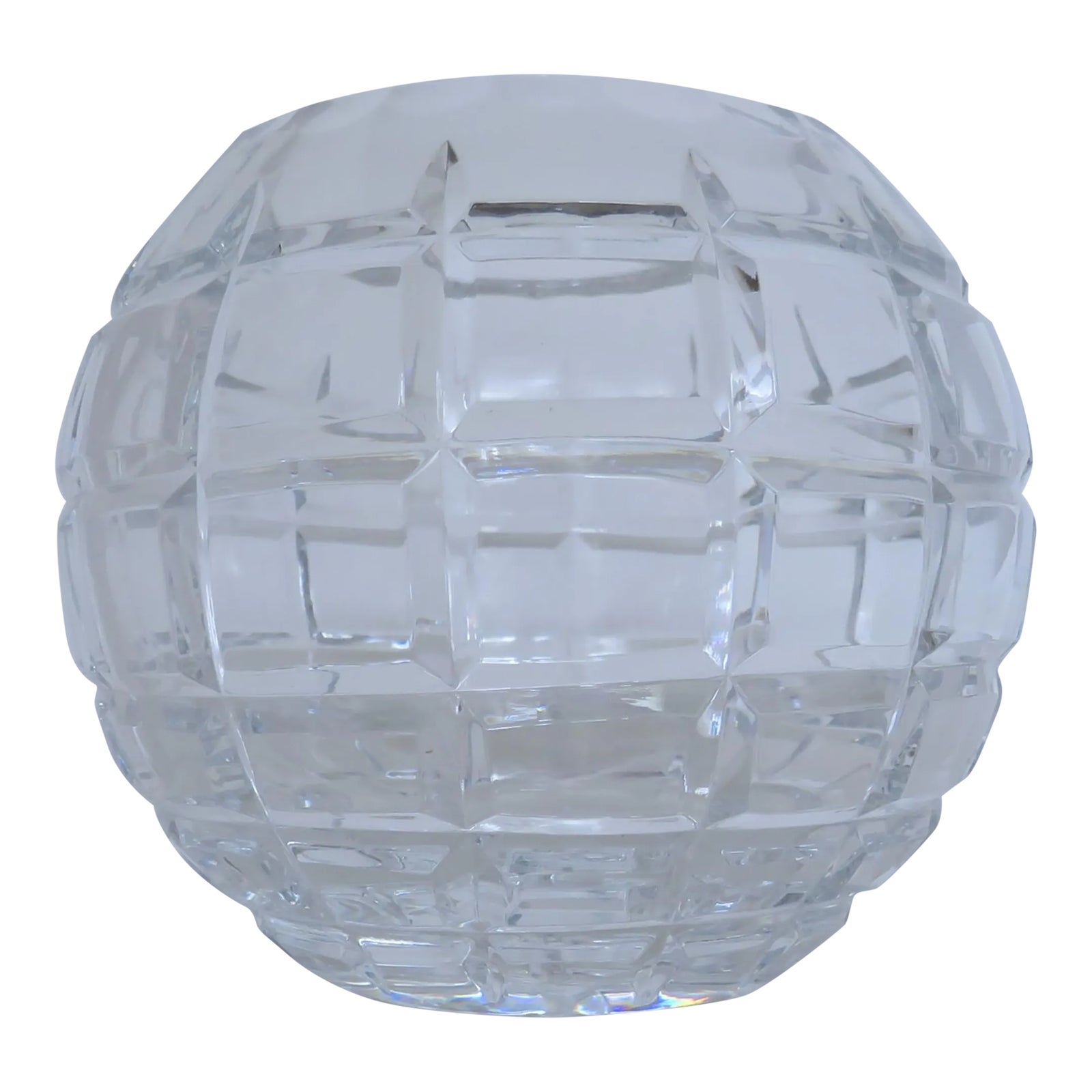 Bombay Cut Crystal Small Vase | Chairish
