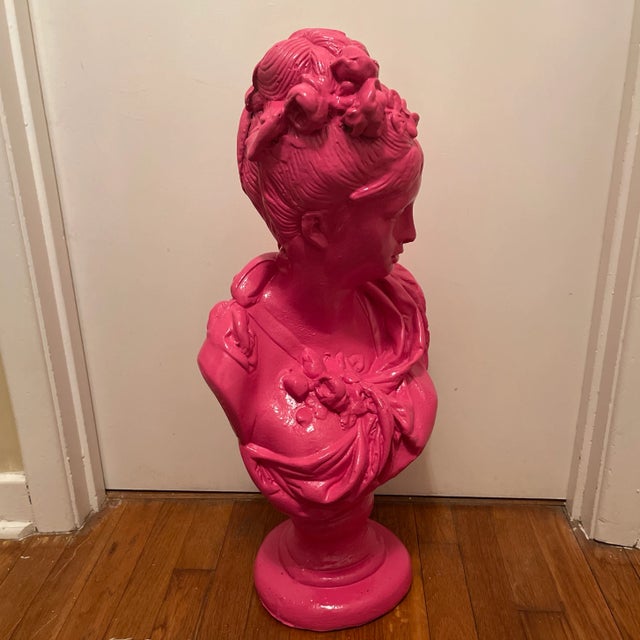 Custom Pink Bust of a Lady | Chairish