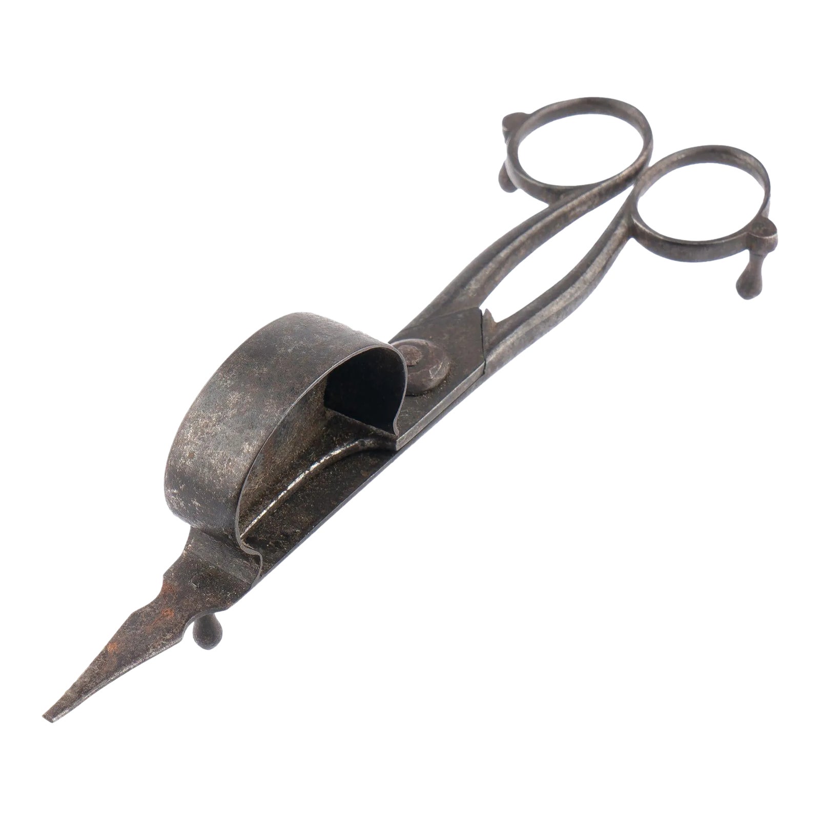 English Steel Wick Trimmer, 1800 | Chairish