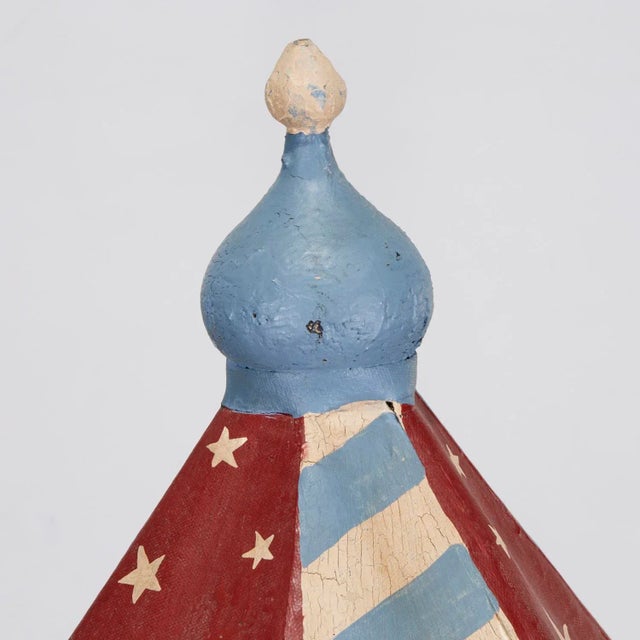 Large 20th Century Americana Folk Art Carousel With Painted Farm ...