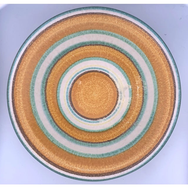 Large Mid-Century Modern Striped Alvino Bagni Italian Hand Painted ...