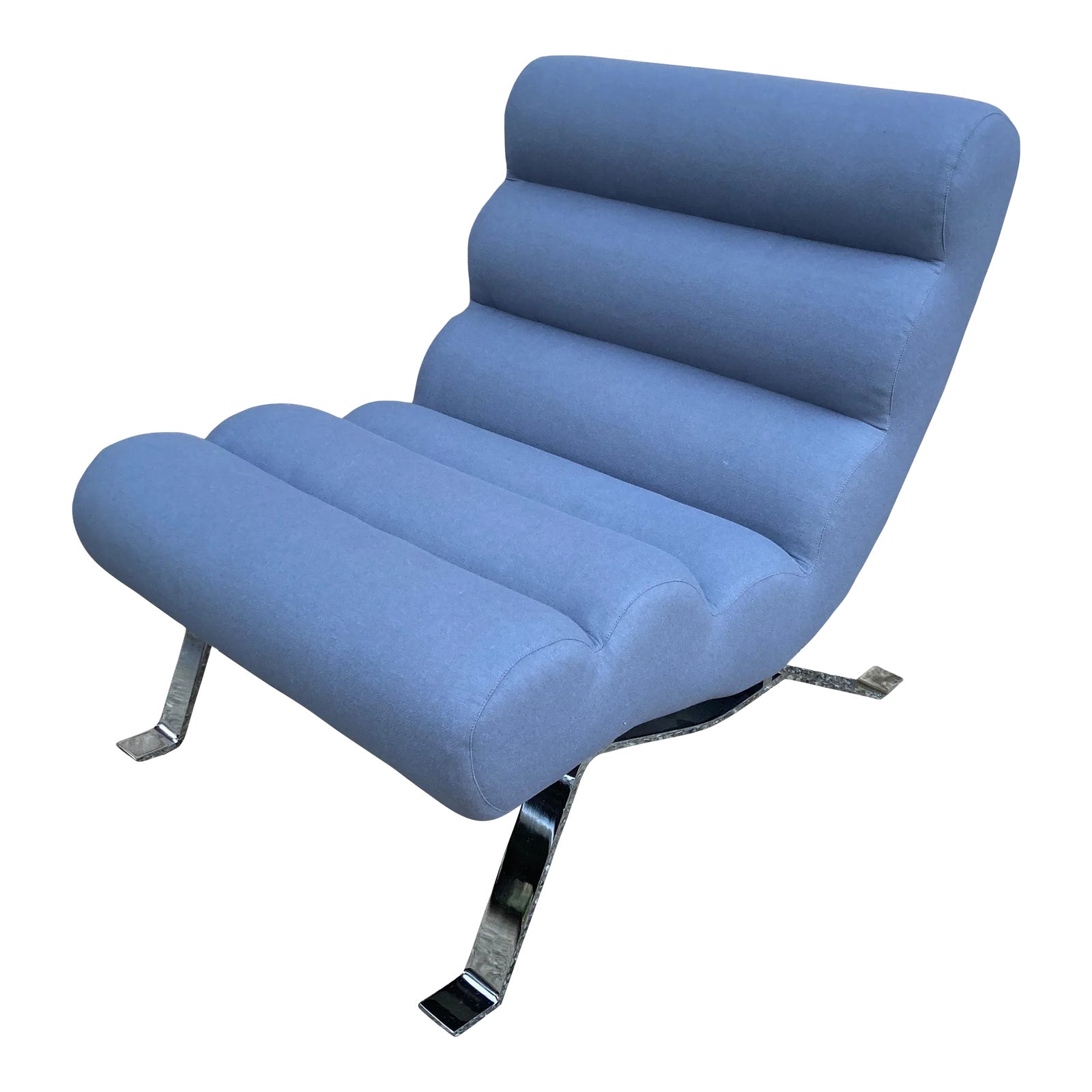 Mid 20th Century Modern Armless Lounge Chair | Chairish